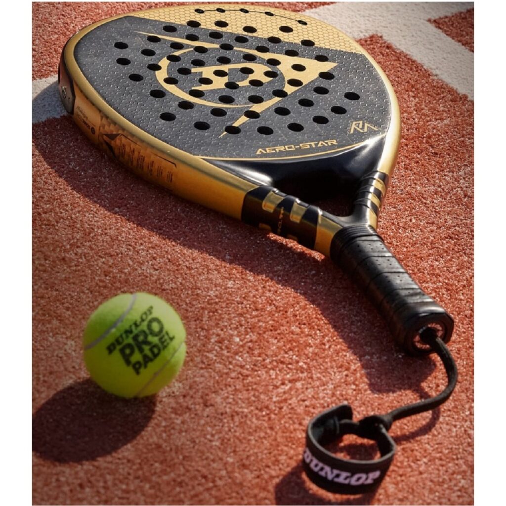 Dunlop Aero-Star Pro Padel - Black / Gold - Simply Sports